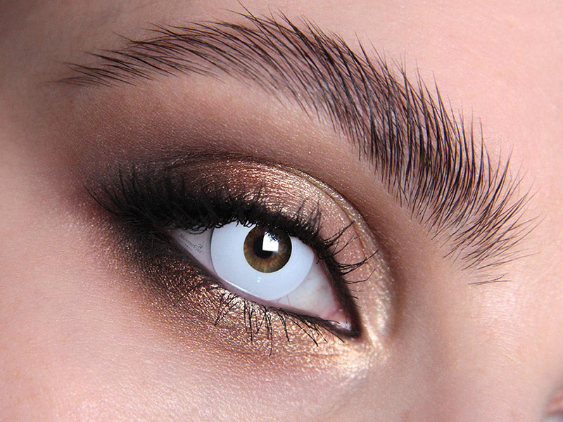 Whiteout Halloween Contact Lenses | MesmerEyez